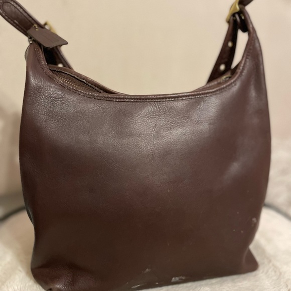 Coach | Bags | Vintage Coach 958 Legacy Hobo Bag Brown Leather Top Zip ...